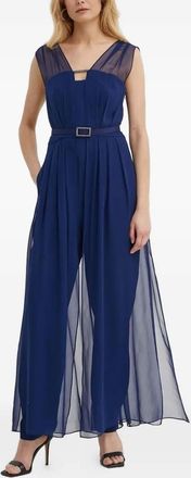 Luisa Spagnoli combinaison &agrave; ornements - Bleu