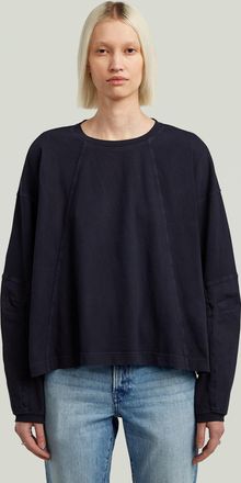 G-Star Washed 3D Mix Oversized T-Shirt - Dunkelblau - Damen