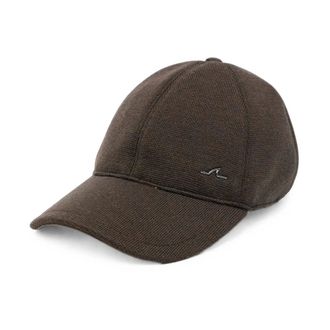 Paul & Shark Casquette de baseball en laine avec aileron de requin en m&eacute;tal - Homme - Accessoires - Brun - Taille: 62 CM