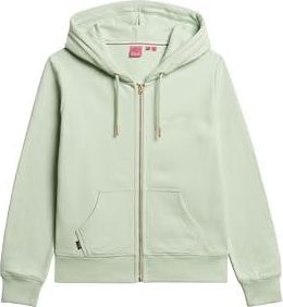 Superdry Veste à capuche Essential pour femme avec logo, Vert pailleté, 48