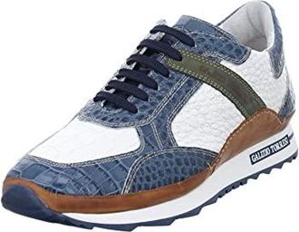 Galizio Torresi Baskets basses pour homme - Combinaison en cuir - Chaussures basses - Uni - Pour homme, 42 EU