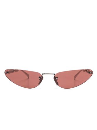 Gucci Sonnenbrille mit Cat-Eye-Gestell - Silber