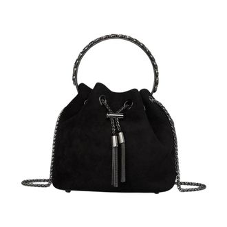 Alma En Pena Eimer Tasche Anh&auml;nger Detail - - Bags - Damen - Schwarzk - ONE SIZE
