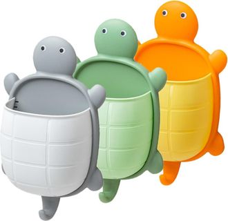 Garneck Wandaufbewahrungsbox- 3 Stück Entzückende Cartoon-schildkröte Wandhalterung Aufbewahrungsorganisator Hängehalter
