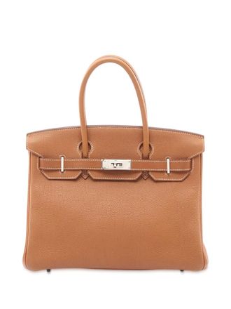 Herm&egrave;s 2005 Togo Birkin Retourne 30 handbag - Braun