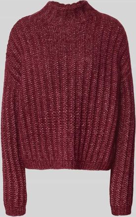 HUGO BOSS Boxy Fit Strickpullover aus Baumwoll-Mix mit Woll-Alpaka-Anteil Modell Safineyny
