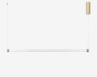 Sklum Plafonnier LED linéaire en métal (120 cm) Cornelia SKLUM Or