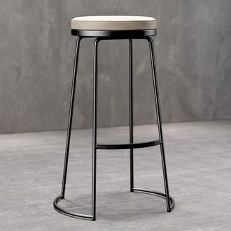 Generic Barhocker ohne R&uuml;ckenlehne, 75 cm hoch, Moderne Metallbeine, Bequeme Polsterung aus PU-Leder, ideal f&uuml;r K&uuml;che und Bar, einfache Montage, erh&auml;ltlich in