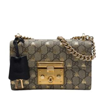 Gucci Sac bandouli&egrave;re Padlock Pre-owned - Femme - Pre-owned - Beige - Taille: ONE Size