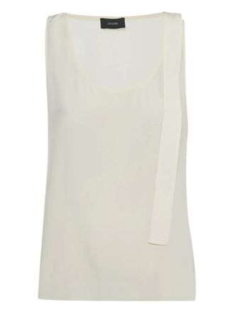 Joseph haut en soie &agrave; design sans manches - Tons neutres