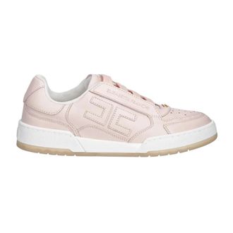 Elisabetta Franchi Ledersneaker - - Shoes - Damen - Rosa - 36 EU