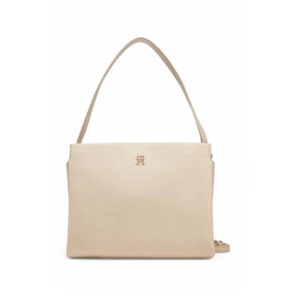 Tommy Hilfiger Pebble Grain Crossbody Satchel Bag - - Bags - Damen - Rosa - ONE SIZE