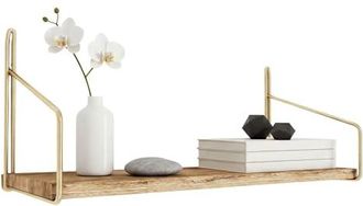 Dmora Regal Avienda 45x16x16h cm Gold, 1 Fach, 3 kg