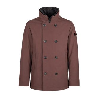 Peuterey Double-Breasted Coats - - Coats - Herren - Braun - L