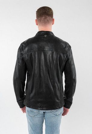 Mauritius Lederjacke MMRoley mit Bikerkragen