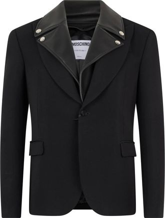 Moschino Veste &agrave; Double Col - Homme - Vestes - Noir - Taille: L