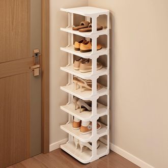 Generic Schuhregal aus PP-Kunststoff, Platzsparendes DIY-Schuhablage mit Mehreren Ebenen, Freistehender Schuhst&auml;nder for Eingangsbereich, Wohnzimmer, Schlafzi