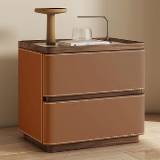 Generic Doppelschichtiger Nachttisch Mit Stauraum, Keine Installation Erforderlich, Beistelltisch Für Schlafzimmer, Wohnzimmer, Sofa, Couch, Home Office(Light