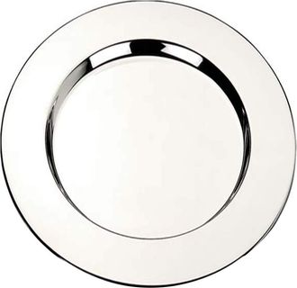 Silberkanne Platzteller glatt (D 31 cm) | Premium Silber Plated versilbert | F&uuml;r festliche Tafel | Elegant