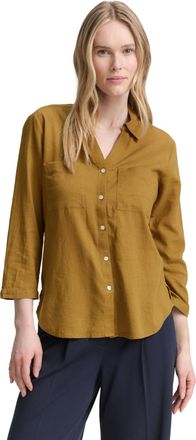 Tom Tailor Damen 1046197 Bluse, 15664 - Nutria Olive, 40 EU