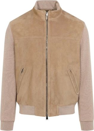 Canali Blouson Bomber - Homme - Vestes - Beige - Taille: L