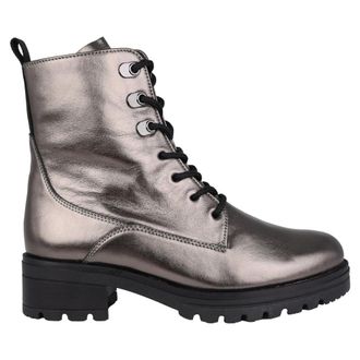 Gabor Eleganter Lederstiefelette - silber - - Shoes - Damen - Grau - 35 1/2 EU