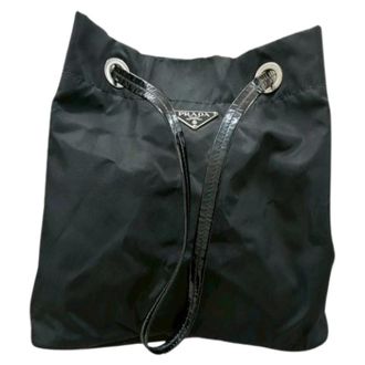 Prada Pre-owned Nylon Triangle Logo Black Tote Bag - - Pre-owned - Damen - Schwarzk - ONE SIZE