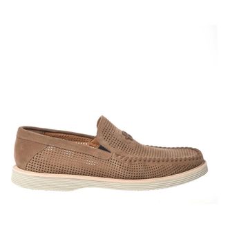 Baldinini Homme, Chaussures, Brun, Taille: 44 EU Perforated Suede Loafer