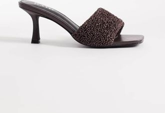 Raid Caprice - Sandaletten in Braun mit Kitten-Absatz-Brown