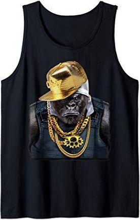 Fox Republic Design Rappeur gorille en tenue de style hip-hop Débardeur