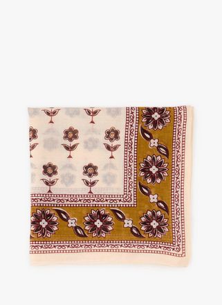 Au Printemps Paris Etole imprim&eacute; fleuri en coton