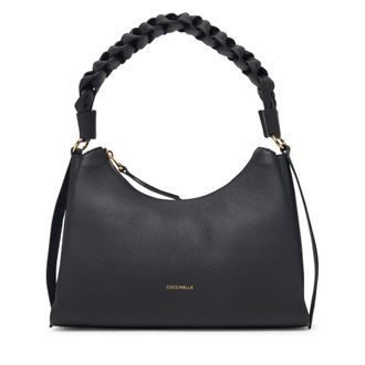 Coccinelle Handtasche Coccinelle M50 Boheme Grana Double E1 M50 13 03 01 Schwarz