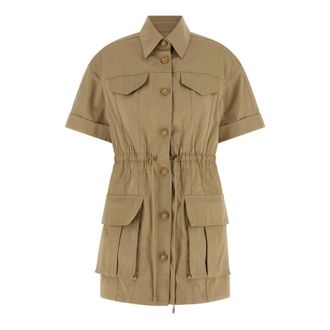 Balmain Four Pocket Button Dress - - Dresses - Damen - Gr&uuml;n - 2XS