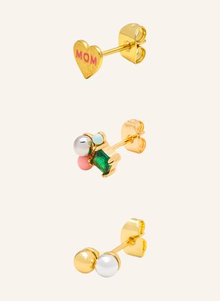 LULU Copenhagen Lulu Copenhagen 3er-Set Ohrstecker Mom gold