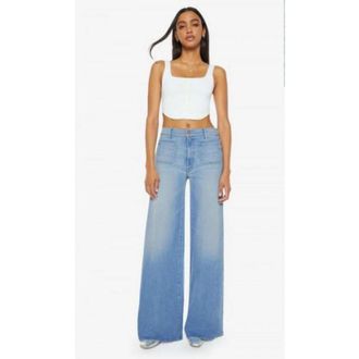 Mother Femme, Jeans, Bleu, Taille: W30 Patch Pocket Undercover Sneak