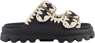 Mou Femme, Chaussures, Noir, Taille: 40 EU Sandale Eva &agrave; deux boucles