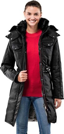 Vincenzo Boretti Winterjacke Stehkragen mit abnehmbarer Kapuze