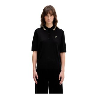 Fred Perry Polo Shirts - - Tops - Damen - Schwarzk - XS