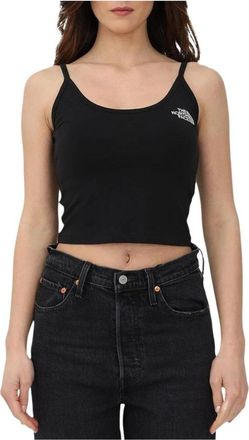 The North Face Femme, Tops, Noir, Taille: 42 FR D&eacute;bardeur &agrave; Bretelles et Col Rond en M&eacute;lange de Coton