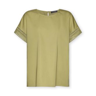 Elena Miro Bluse mit Spitzendetails - - Blouses & Shirts - Damen - Gr&uuml;n - XL