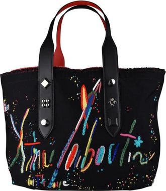 Christian Louboutin Femme, Sacs, Noir, Taille: ONE Size Frangibus Medium Tote Bag
