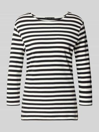 Oui Longsleeve im Allover-Look mit 3/4-Arm