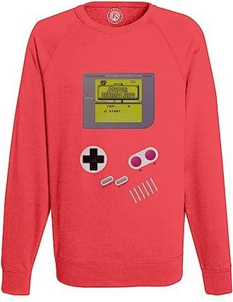 Fabulous Sweatshirt Homme Rouge Old School Game Console Portable Jeux Video Retro Video Game 1990