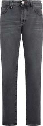 Philipp Plein Homme, Jeans, Gris, Taille: W32 Jean Coupe Droite