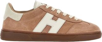 Hogan Low-Top Sneaker - Cool H Beige Calfskin Sneakers - Gr. 35 (EU) - in Beige - f&uuml;r Damen