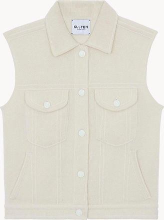 Kujten Veste cachemire sans manches, 4 fils - Veste Jess