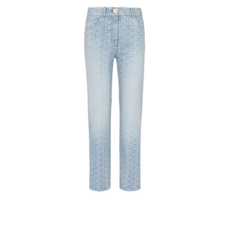 Balmain Femme, Jeans, Bleu, Taille: 38 FR Jean Classique monogramme