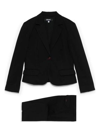 Versace costume en coton mélangé (années 2000) - Noir