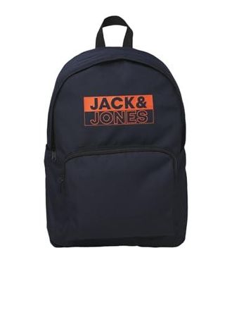 Jack & Jones Sac &agrave; dos d&eacute;colier avec poches zipp&eacute;es Noir/bleu/bleu marine, Bleu marine vif, taille unique