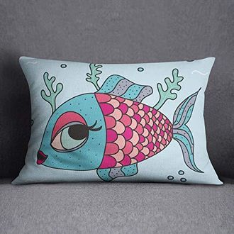 Questo Casa Dekorativer Kissenbezug, Kissenbezug, Heimdekoration, für Sofa, Café, Größe: 35 x 50 cm, entworfen und hergestellt in der Türkiye